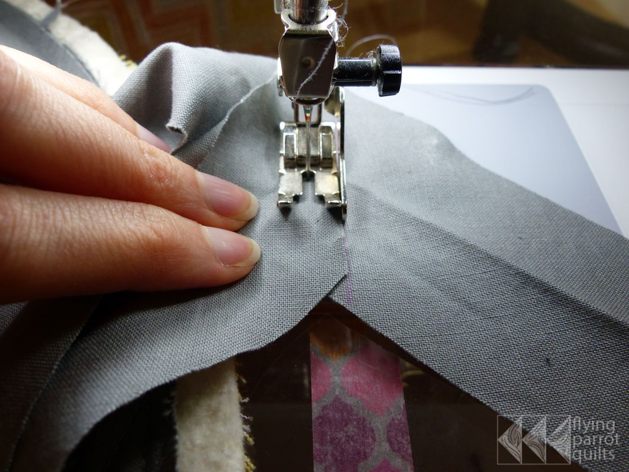 Binding inside corners and joining curved binding tutorial – Flying ...