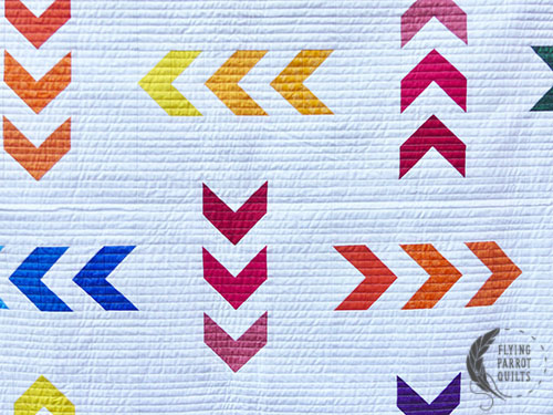 Mod Arrows quilt pattern – Flying Parrot Quilts