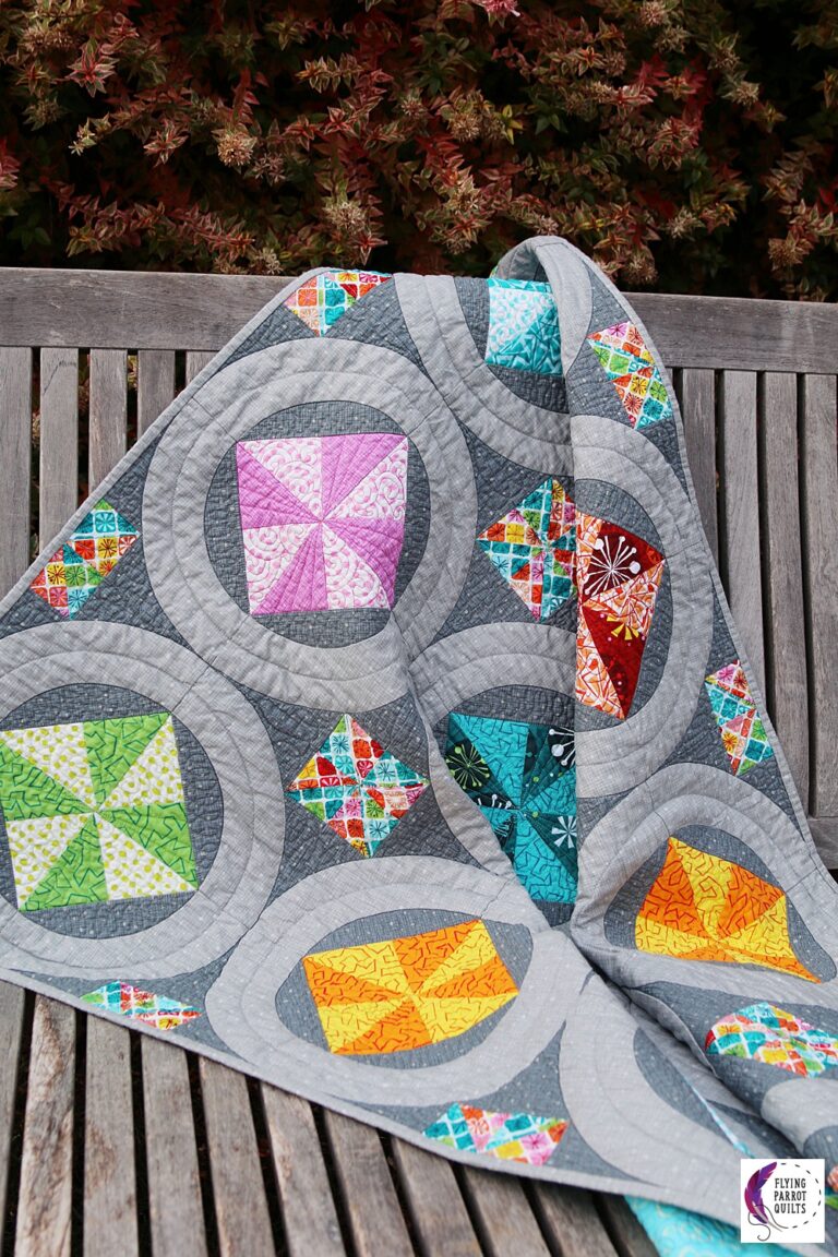 Pinwheel Rings pattern – Flying Parrot Quilts
