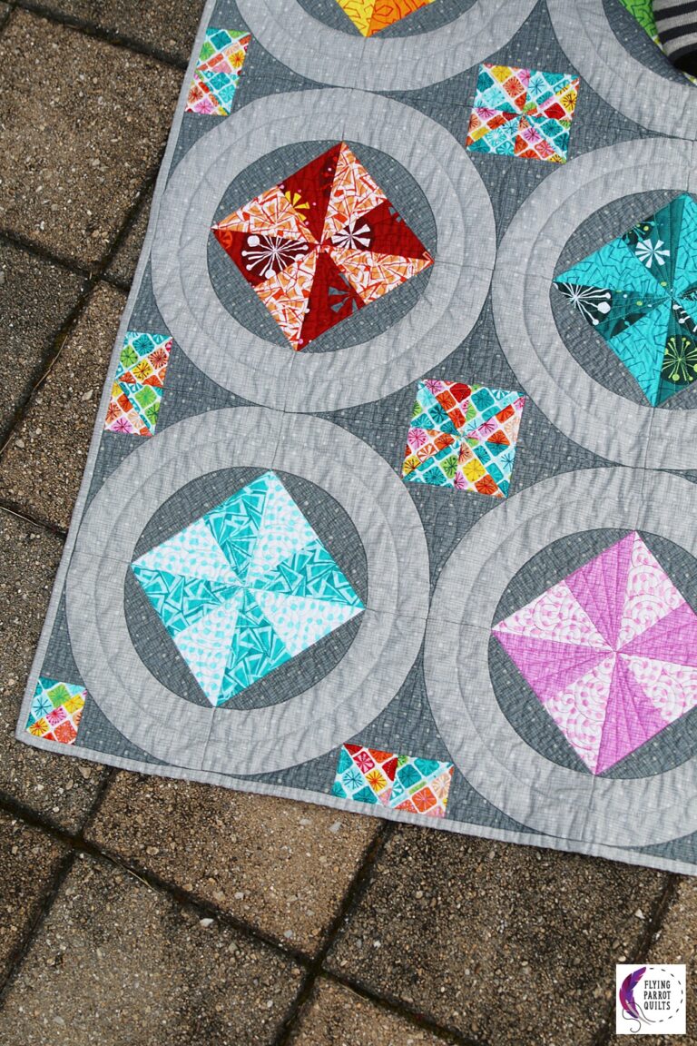 Pinwheel Rings pattern – Flying Parrot Quilts