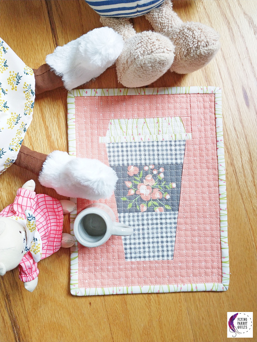 Coffee cup mug rugs – Flying Parrot Quilts